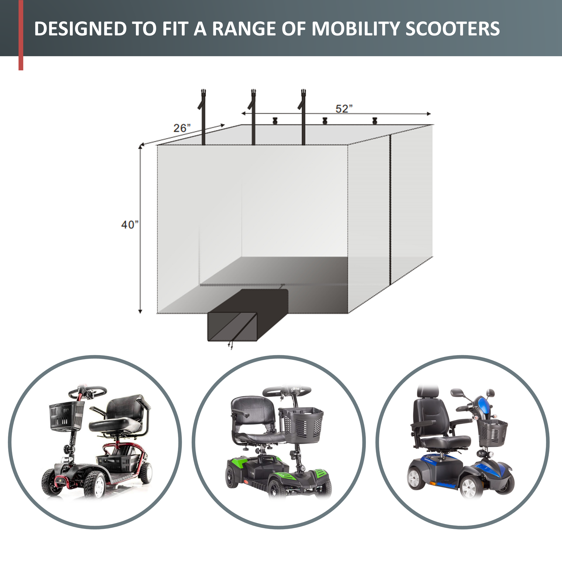 Mobility Scooter Transport Cover for Medical Disability Handicap Elect ...