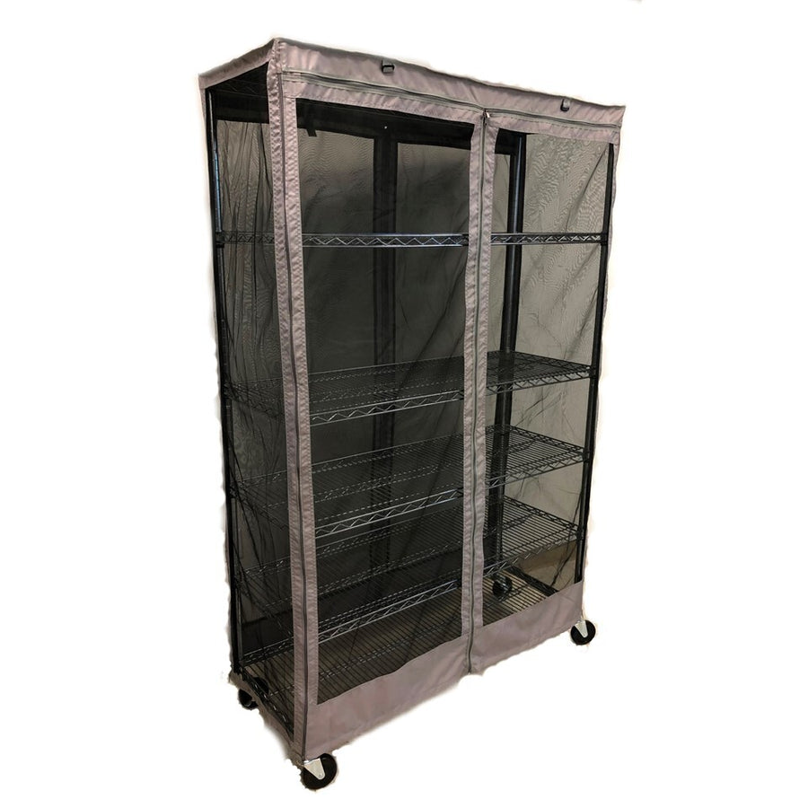 Storage Shelving Unit Cover, fits racks 48"W x 18"D x 72"H All Mesh Ne ...