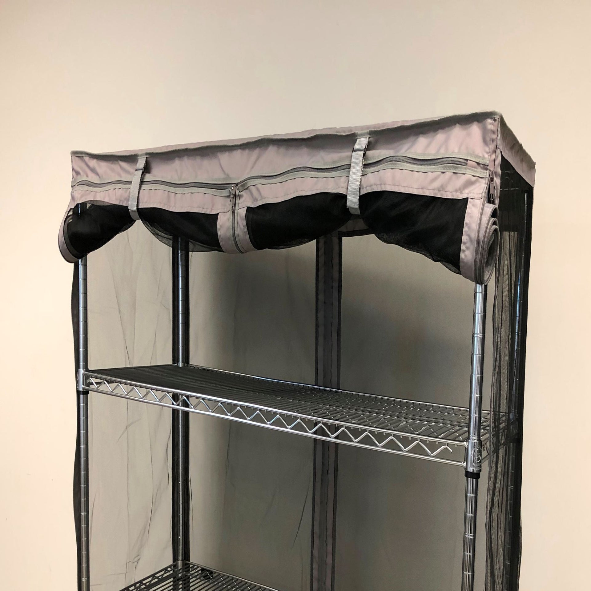 Storage Shelving Unit Cover, fits racks 48"W x 18"D x 72"H All Mesh Ne ...