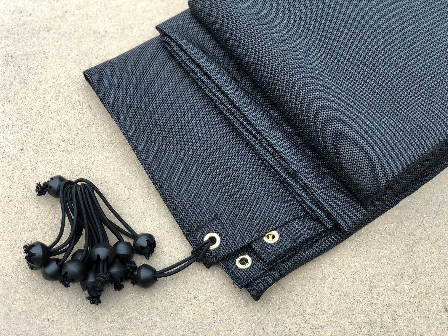 Shade Sail Mesh Sun Screen Panel Patio Awning 8 Ft X 4 Ft Black ...