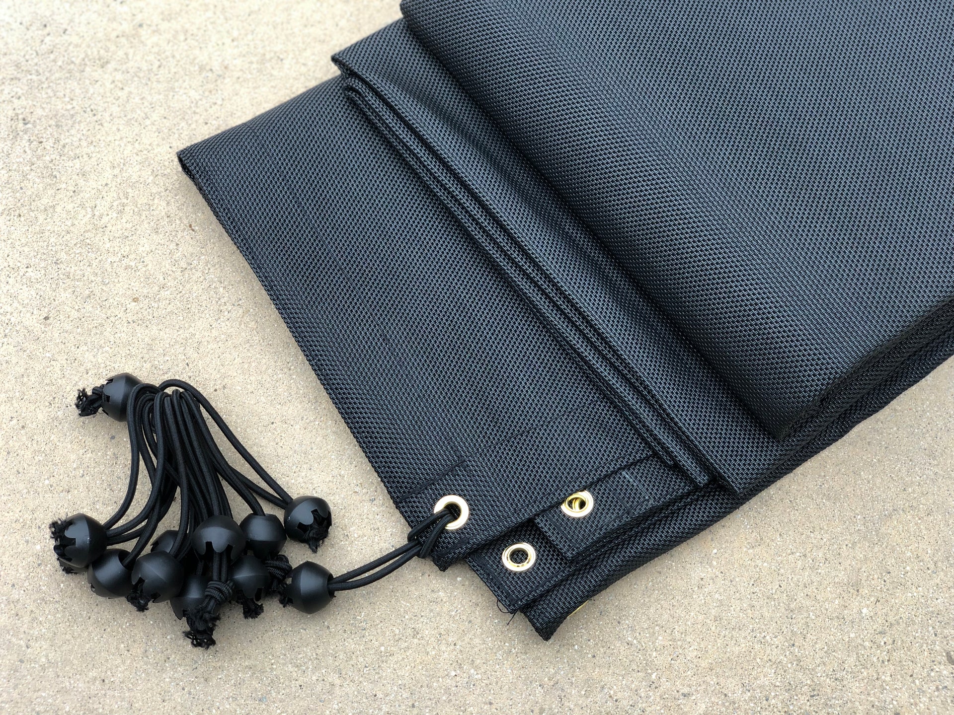 Shade Sail Mesh Sun Screen Panel Patio Awning 8 Ft X 4 Ft Black ...